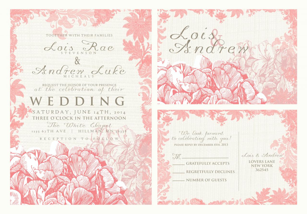 75 Sets Custom Wedding Invitations, Personalized Wedding Invites ...